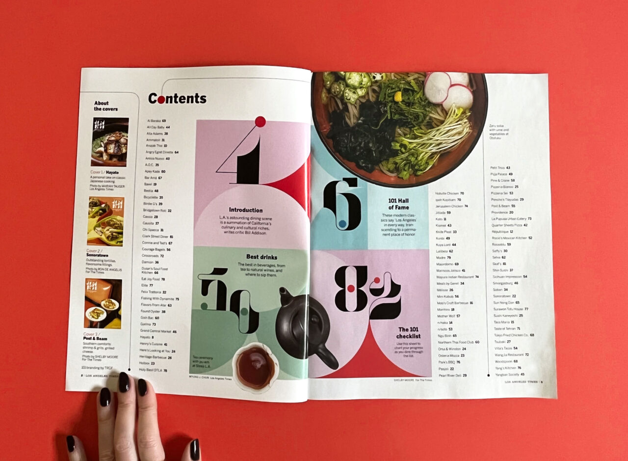 LA Times 101 Best List Visual Identity Design | TRÜF