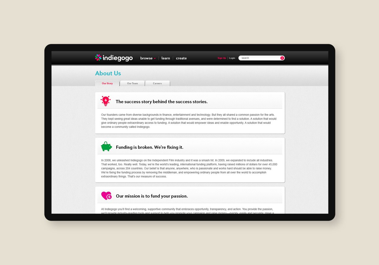 Indiegogo Brand Identity Design | TRÜF